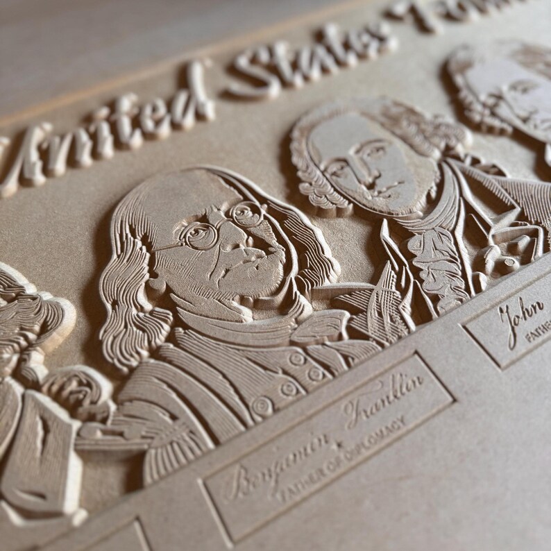 Founding Fathers SVG File: Laser Cut CNC Vector Design (digital ...