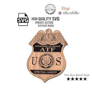 ATF Badge SVG: CNC Laser Cut File (digital Download) - Etsy