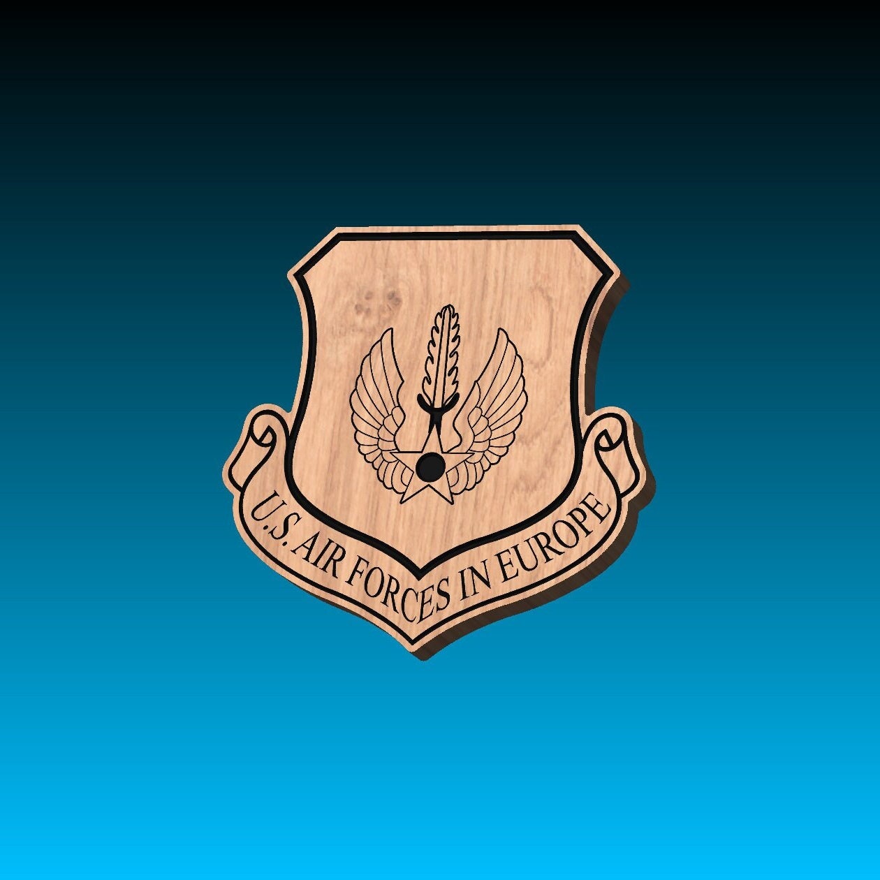 US Air Forces Europe Military SVG File for Woodworking CNC - Etsy