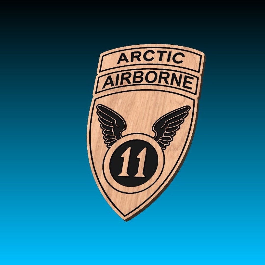11th Airborne Division Arctic Logo Military SVG File for Woodworking ...