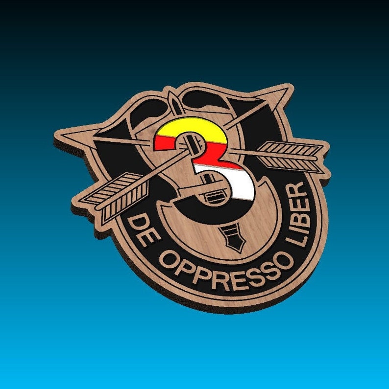 3rd Special Forces Group SFG Airborne Crest, Patch, Logo Military SVG ...