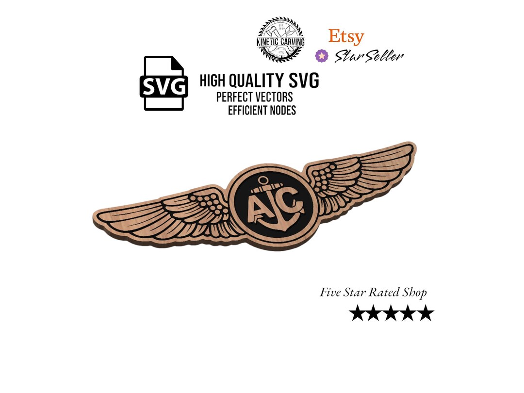 Naval Aircrew Wings SVG: US Navy Aviation Badge (digital Download) - Etsy