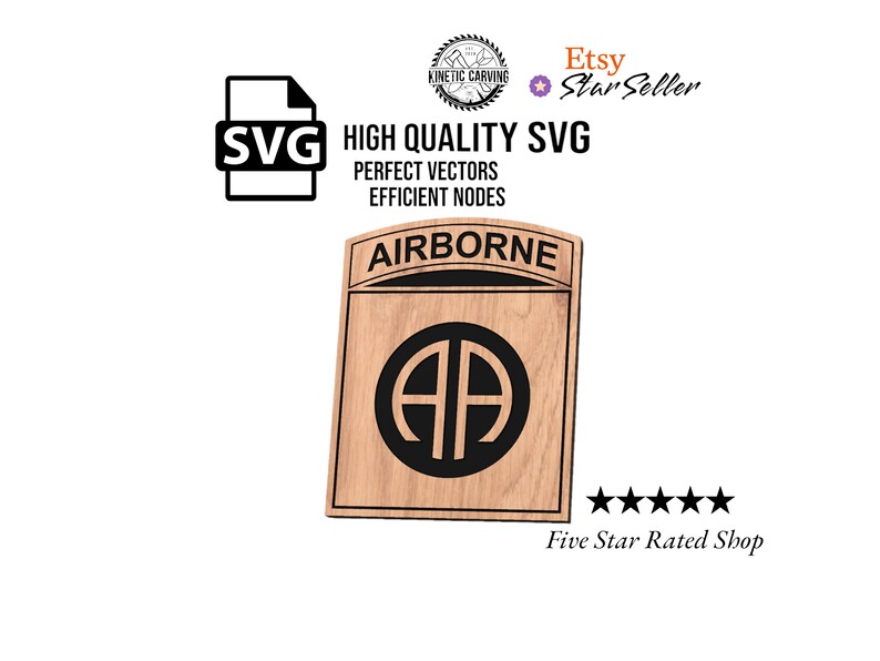 82nd Airborne Division SVG | CNC Laser Cut File, Wood Wall Art ...