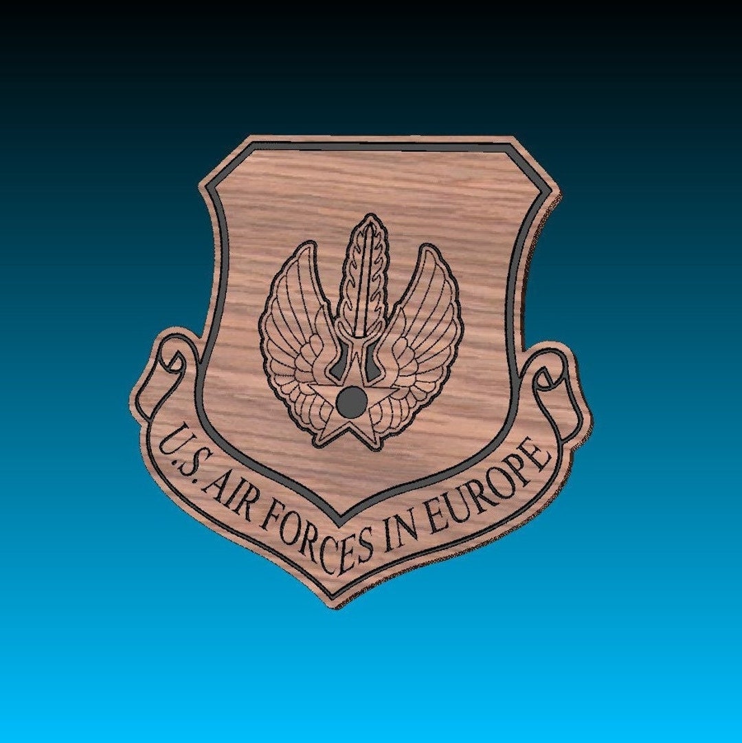 US Air Forces Europe Military SVG File for Woodworking CNC - Etsy