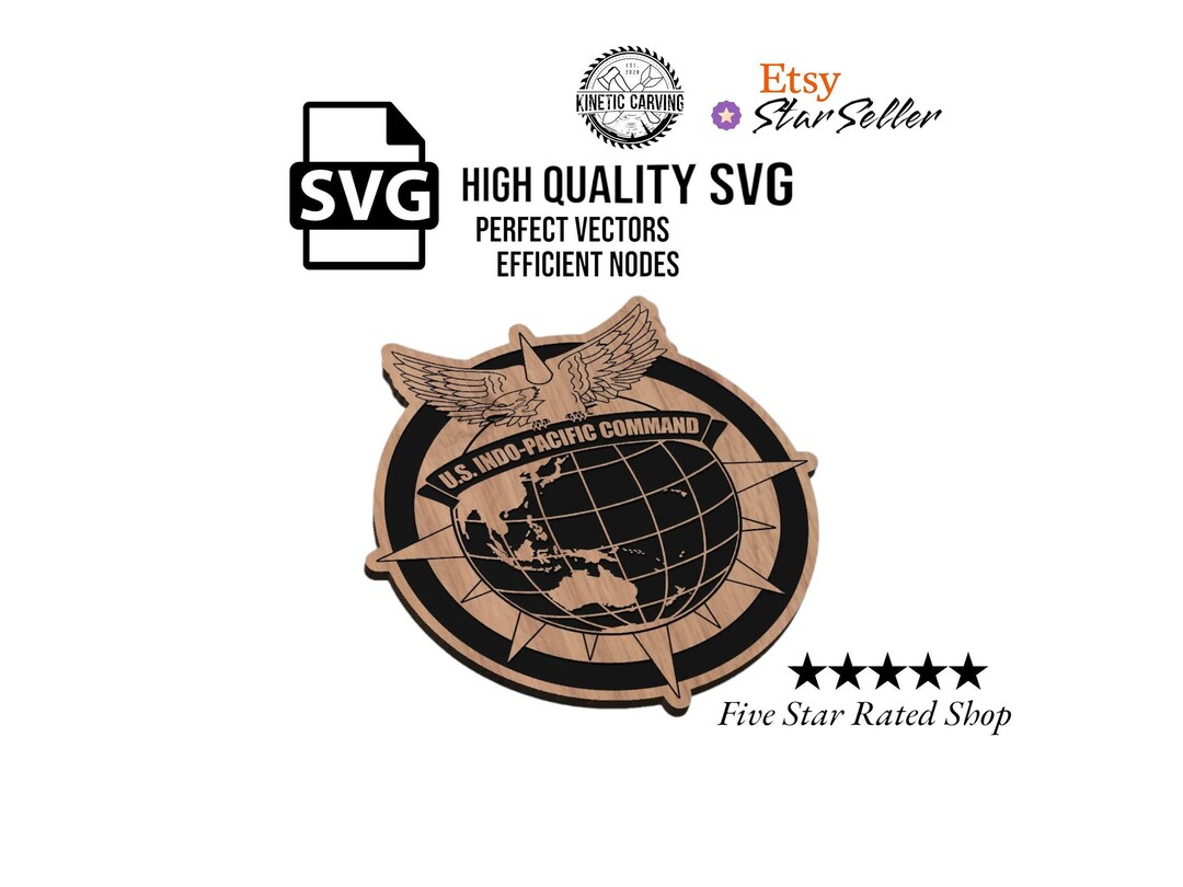 USINDOPACOM Military SVG File: CNC, Laser Cut, Print (digital Download ...