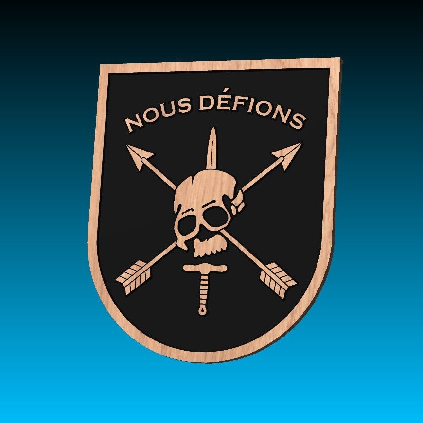 Special Forces Nous Defions Patch Logo Military SVG File for ...