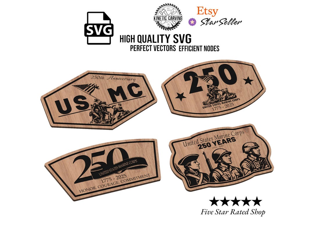 USMC 250th Anniversary SVG Bundle | United States Marine Corps Vector ...