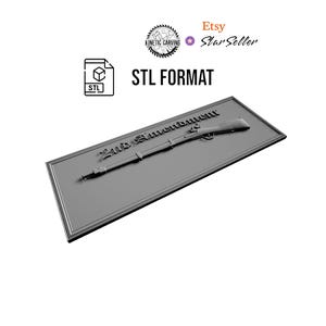 2nd Amendment 3D Rifle Banner SVG File for Woodworking, CNC, Printing ...