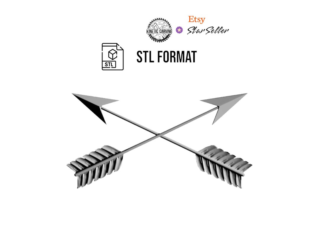 Special Forces Crossed Arrows STL File: 3D Print or CNC Woodwork ...