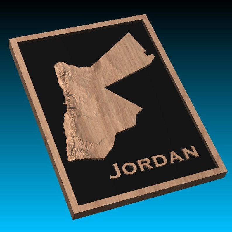 3D STL Model of Jordan for 3D Printing CNC Woodworking - Etsy México