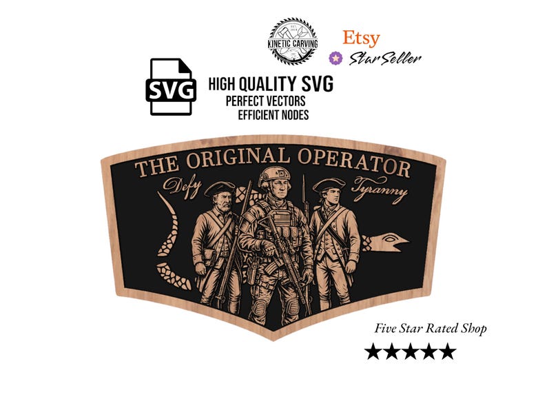 George Washington: the Original Operator SVG | CNC Laser Cut File, Wood ...