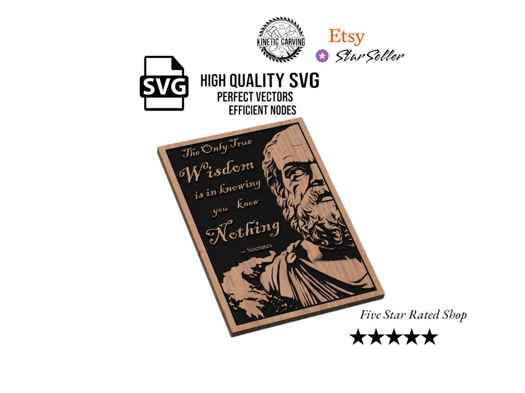 Socrates Quote SVG File: Greece Vector Design (digital Download) - Etsy