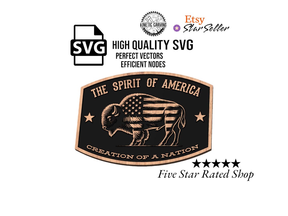 American Bison SVG File: Westward Expansion Design (digital Download ...