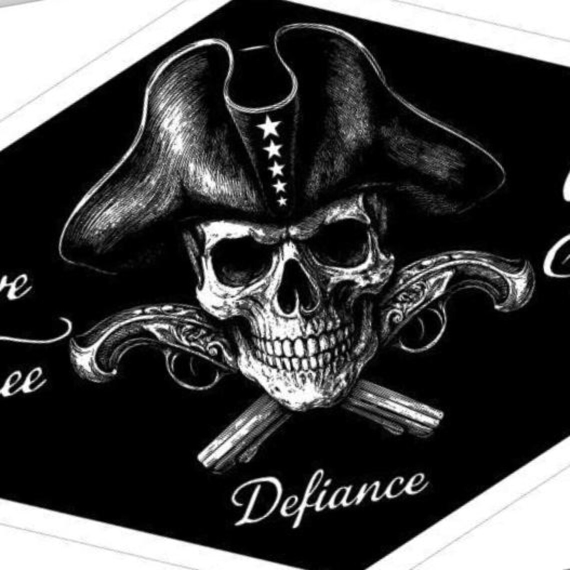 Patriot Skull SVG: Live Free or Die, CNC Laser Cut File (digital ...