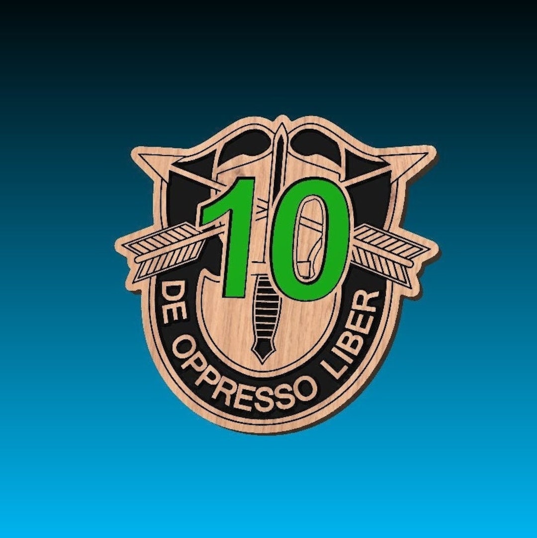 10th Special Forces Group SFG Airborne Crest, Patch, Logo Military SVG ...