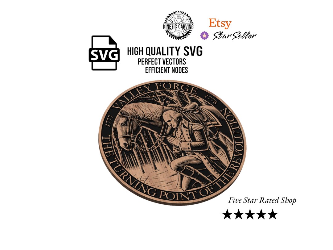 Valley Forge - George Washington - American Revolution SVG File ...