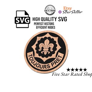 2nd Cavalry Regiment Patch Military SVG File for Woodworking, CNC ...