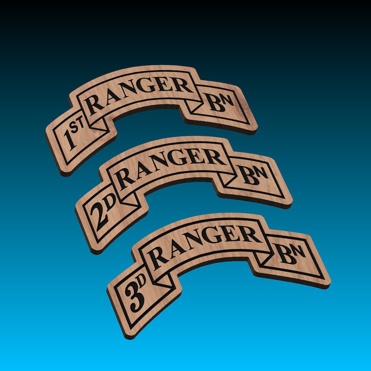 7th Ranger Regiment Scrolls 1st 2nd 3rd Bns Military SVG - Etsy