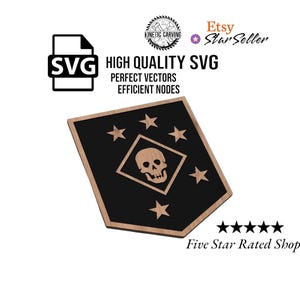 MARSOC Patch SVG | CNC Laser Cut File, Wood Wall Art, Glowforge ...