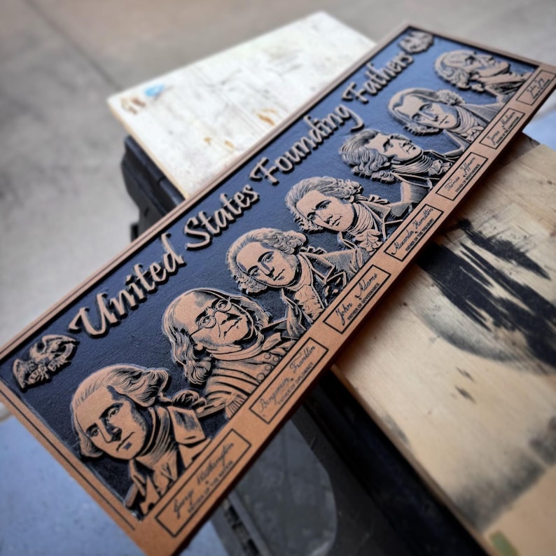 Founding Fathers SVG | CNC Laser Cut File, Wood Wall Art, Glowforge ...