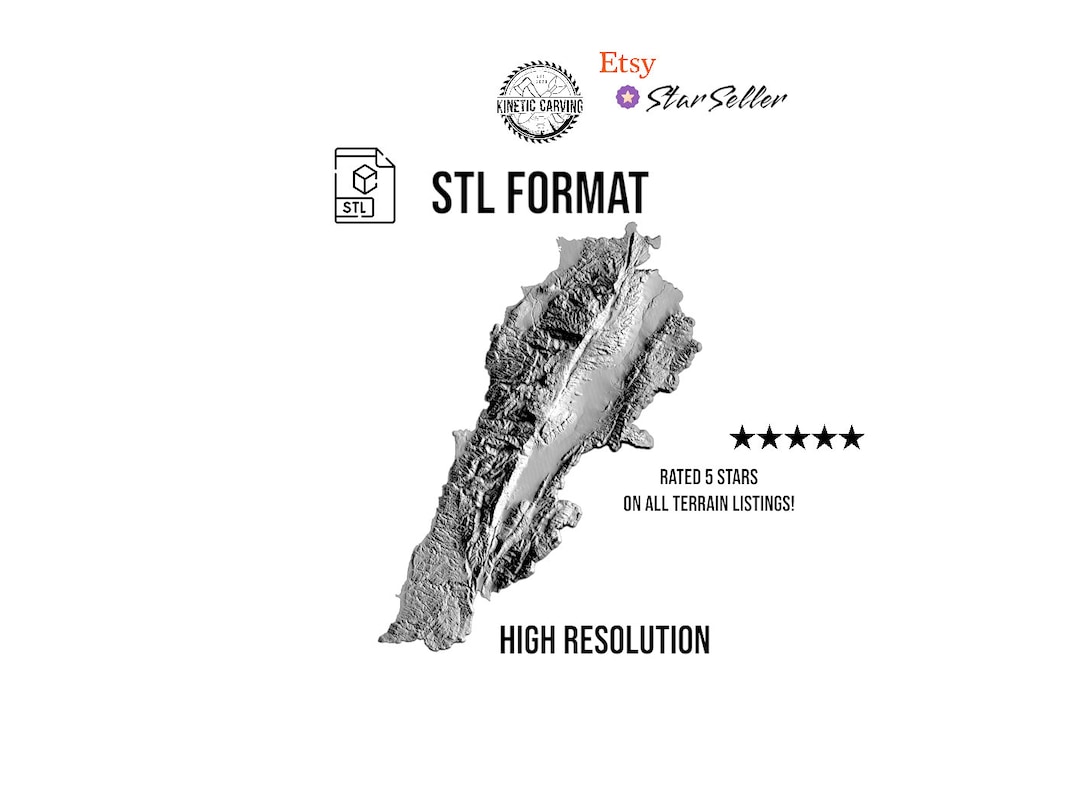 Lebanon 3D Model STL File for CNC & 3D Printing (digital Download) - Etsy