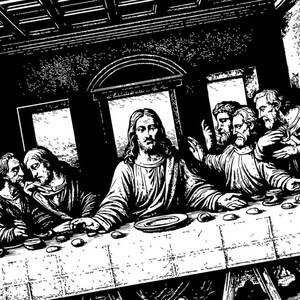 Last Supper SVG | CNC Laser Cut File, Wood Wall Art, Glowforge ...