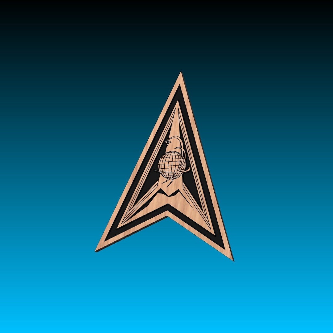 Space Force Delta 8 Command Patch Military SVG File for Woodworking ...