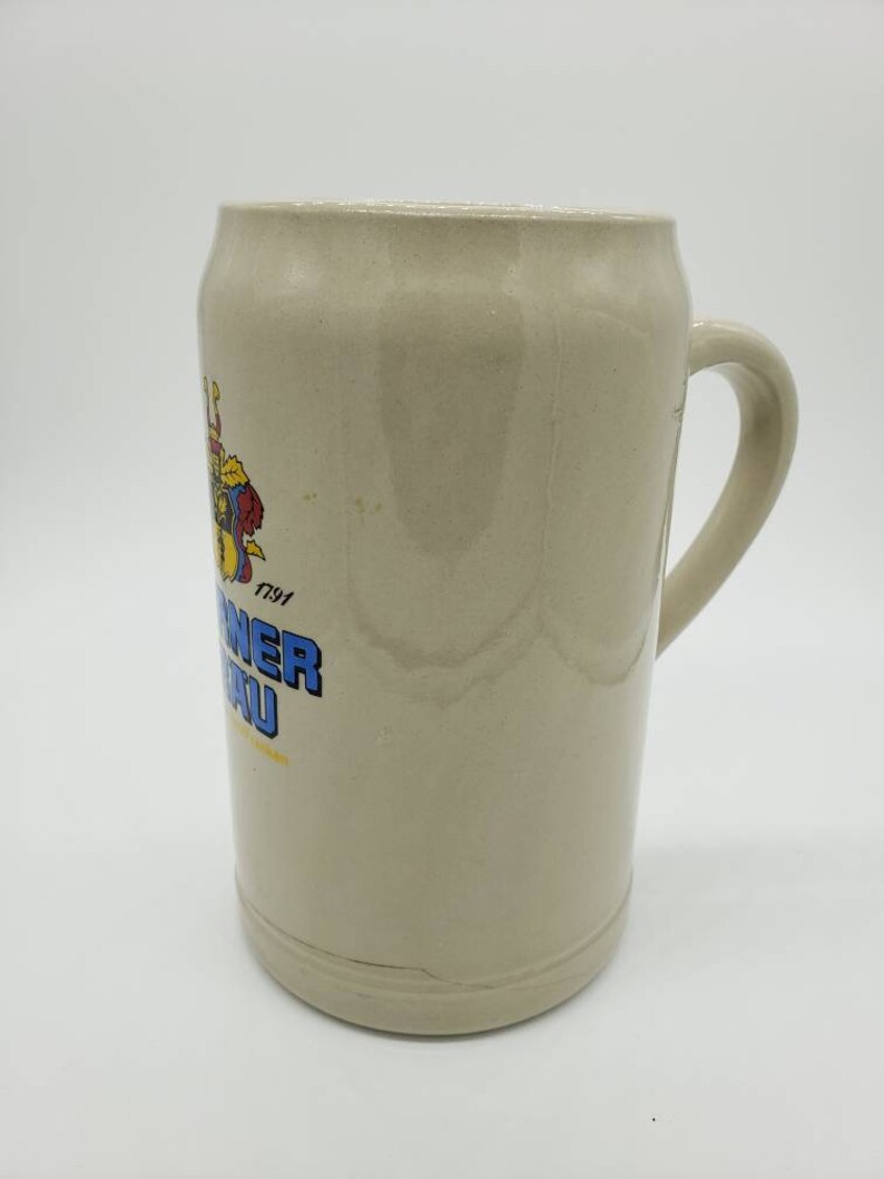 Vintage 80's Werner Brau Full Liter Ceramic Beer Stein Germany - Etsy