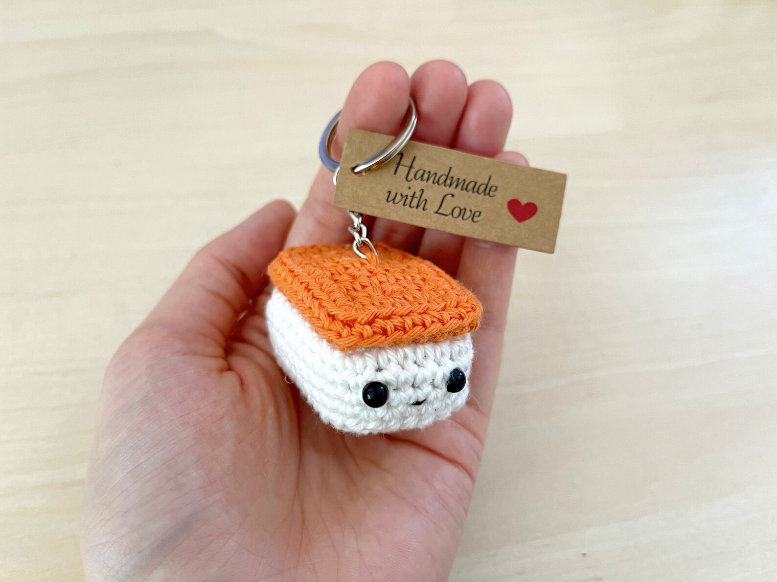 Crochet Sushi Keychain Kawaii Food Plush Amigurumi Plushie - Etsy