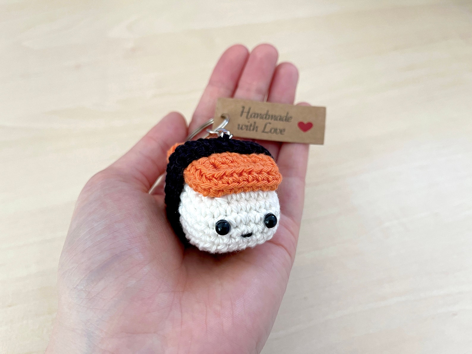 Crochet Sushi Keychain Kawaii Food Plush Amigurumi Plushie - Etsy