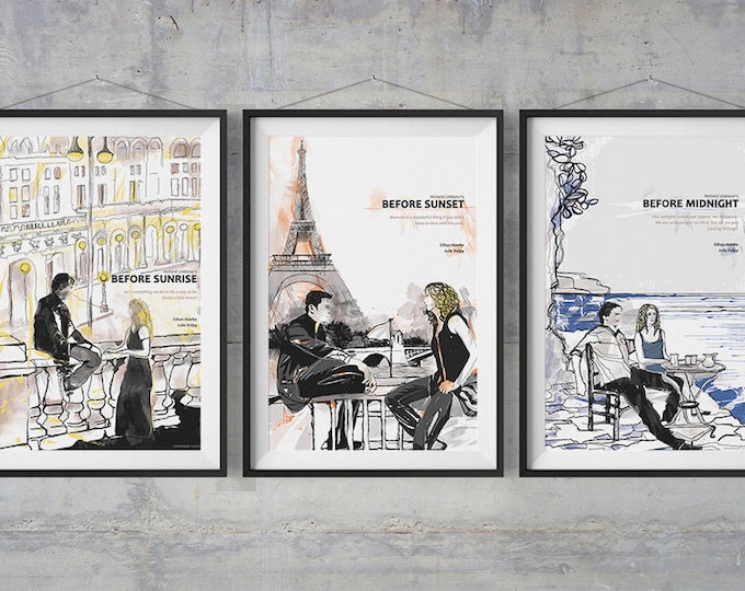 The Before Trilogy Poster Set of 3 Before Movies - Etsy