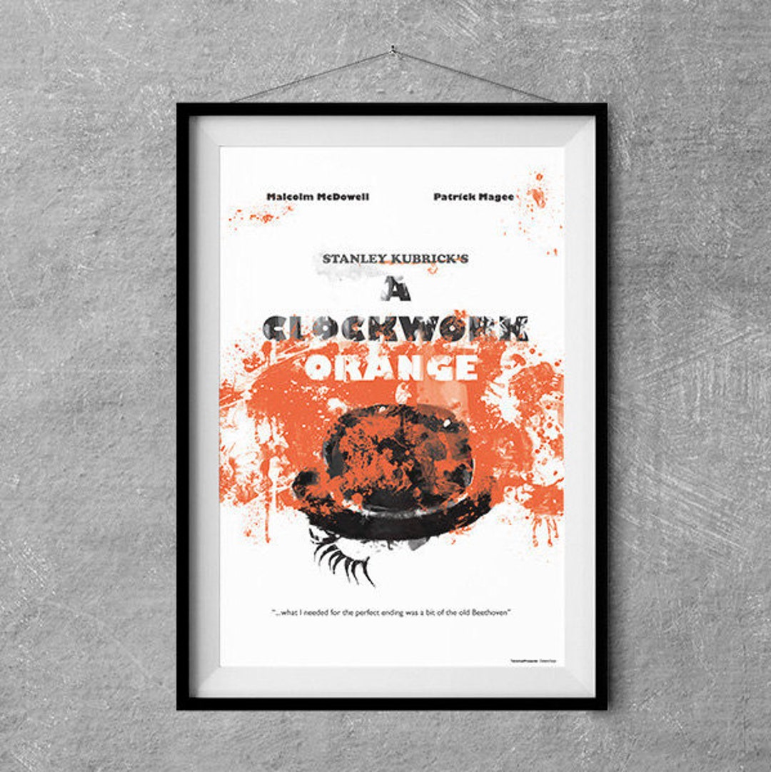 A Clockwork Orange Alternative Movie Poster - Original Illustration - Etsy
