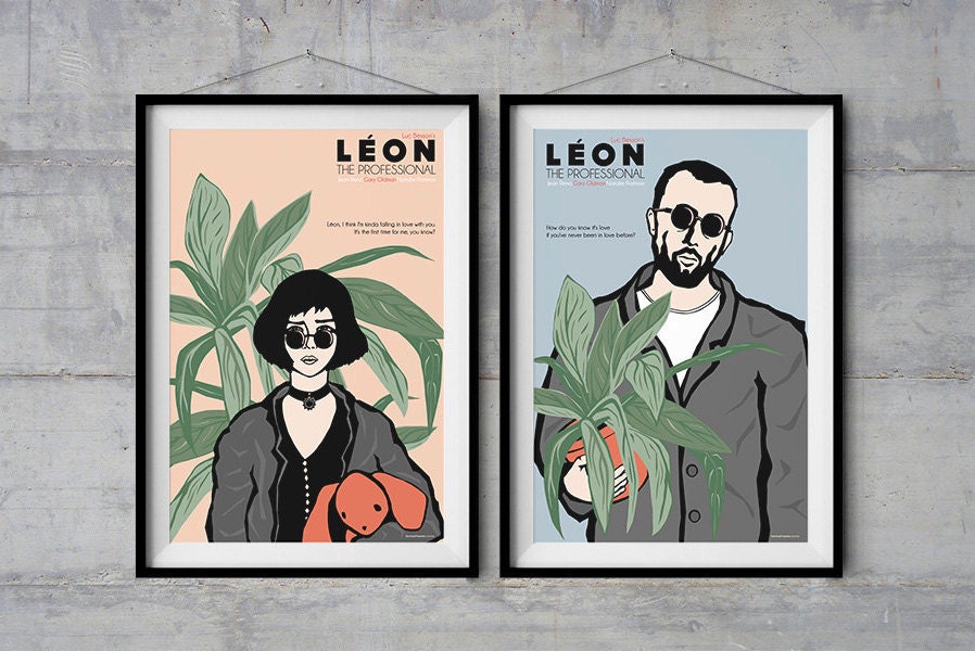 Leon the Professional Character Posters Original Illustration - Etsy