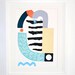 Wall Art for Kids, Abstract Screen Print, Sea Theme Nursery, Decor ...