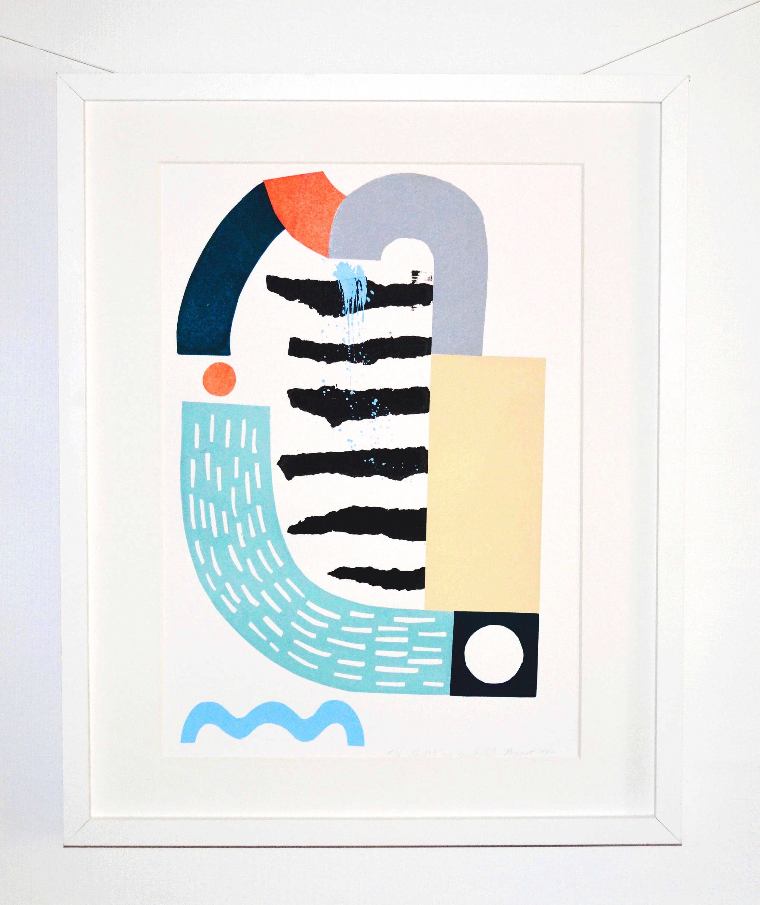 Wall Art for Kids, Abstract Screen Print, Sea Theme Nursery, Decor ...