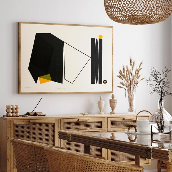 Modern Screenprint - Etsy