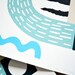 Wall Art for Kids, Abstract Screen Print, Sea Theme Nursery, Decor ...