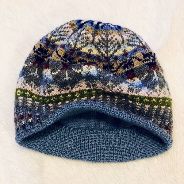 Fair Isle Beanie Hat - Etsy