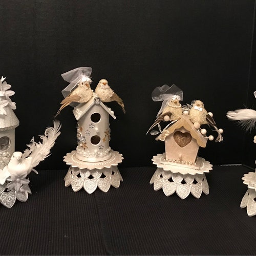 Raven Crow Black Birds Cake Topper Bride & Groom Wedding - Etsy