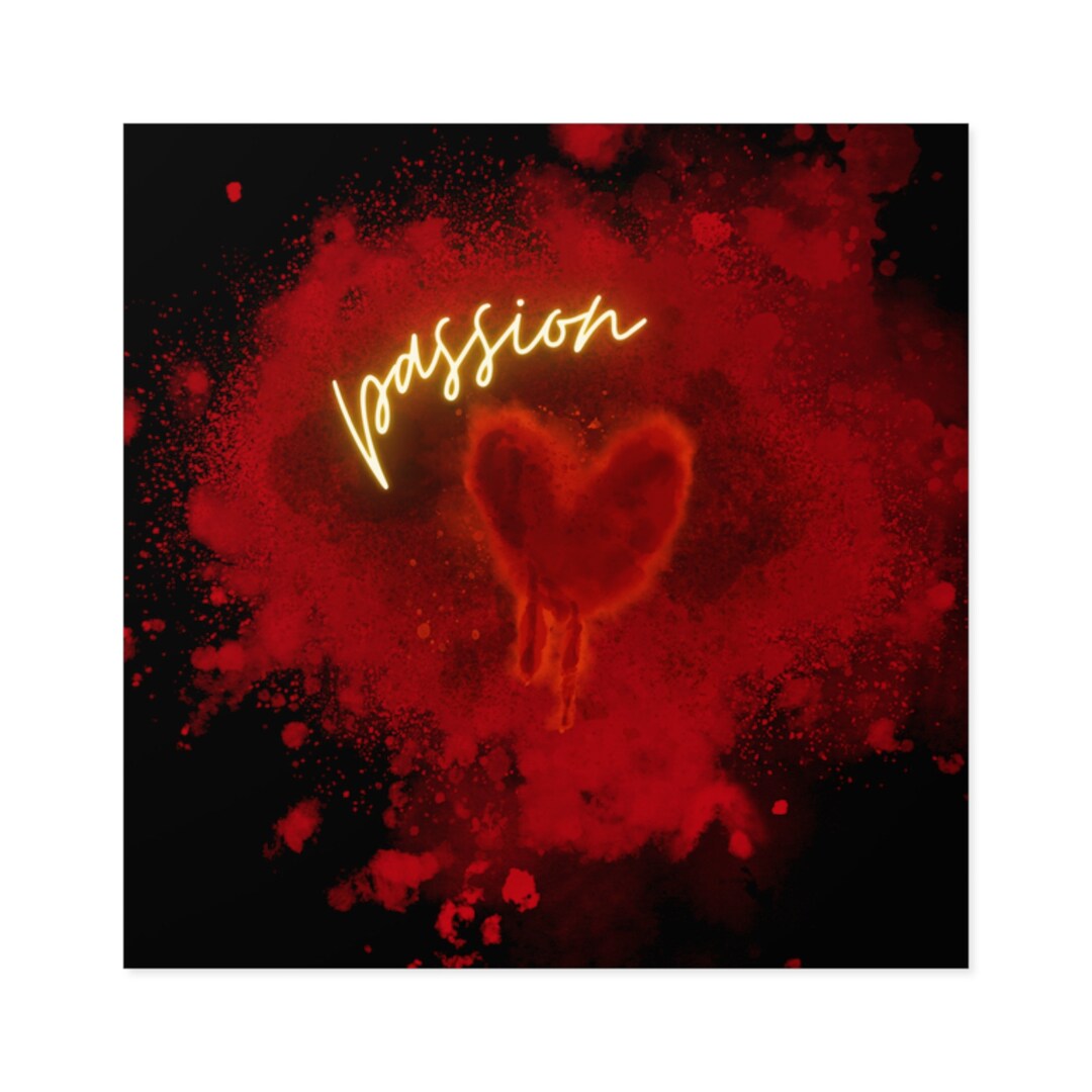 Exploding Heart Passion Sticker - Indoor/outdoor Vinyl - Etsy