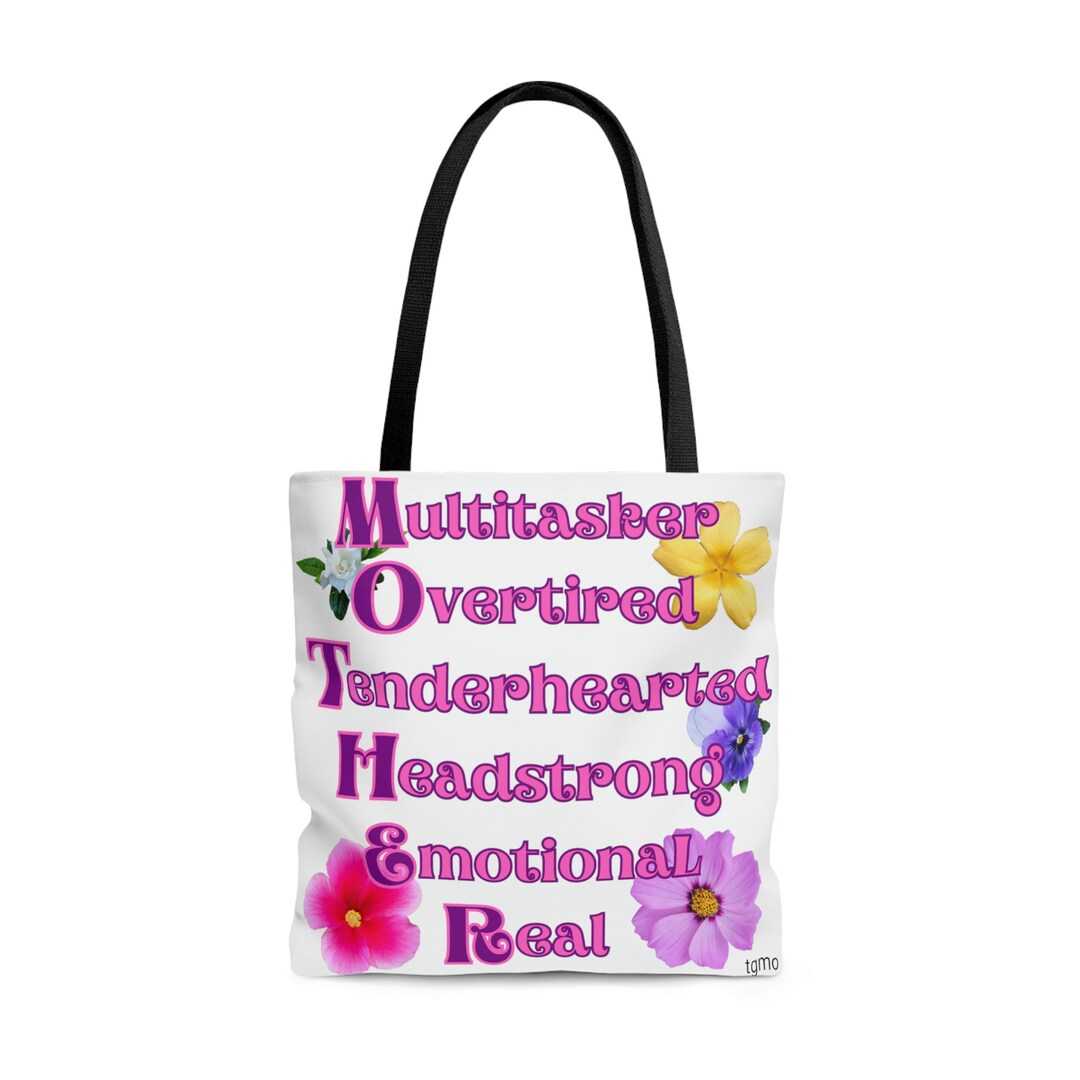 Mother Acronym Flowers Mothers Day Gift Ideatote Bag AOP - Etsy