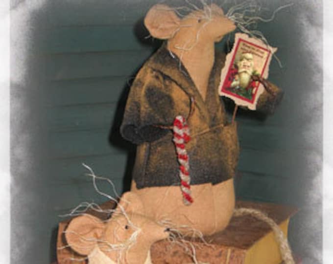 Christmas Mice - Primitive Mouse PATTERN CF852 - Etsy