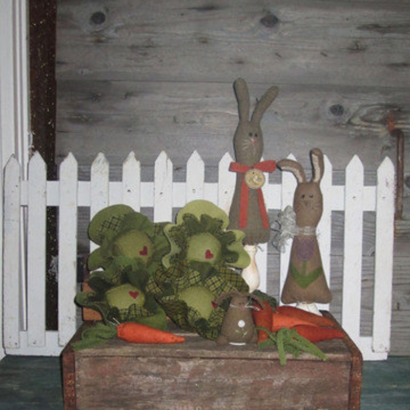 Primitive Rabbit Patterns - Etsy