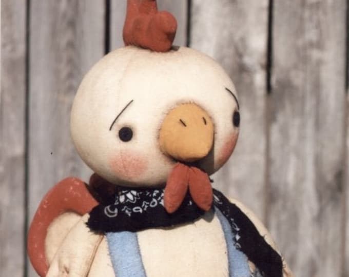 Brewster the Early Riser Rooster cloth Doll PATTERN HHF467 - Etsy