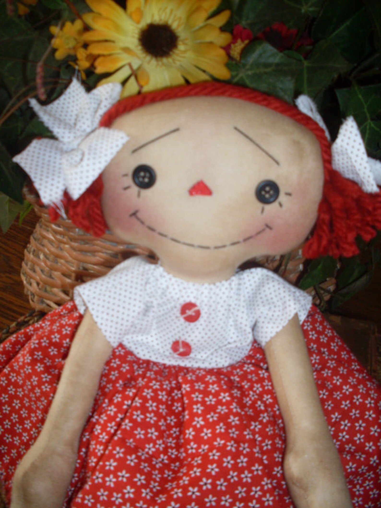 Button Eyed Annie Whimsical Annie PATTERN KCP154 - Etsy