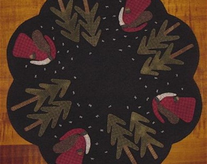 Old St Nick Table Mat Wool Applique PATTERN PRI177 - Etsy