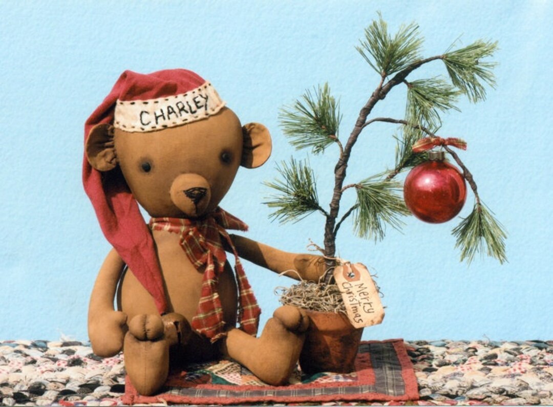 Charley Brown Primitive Bear PATTERN - HHF332 - Etsy