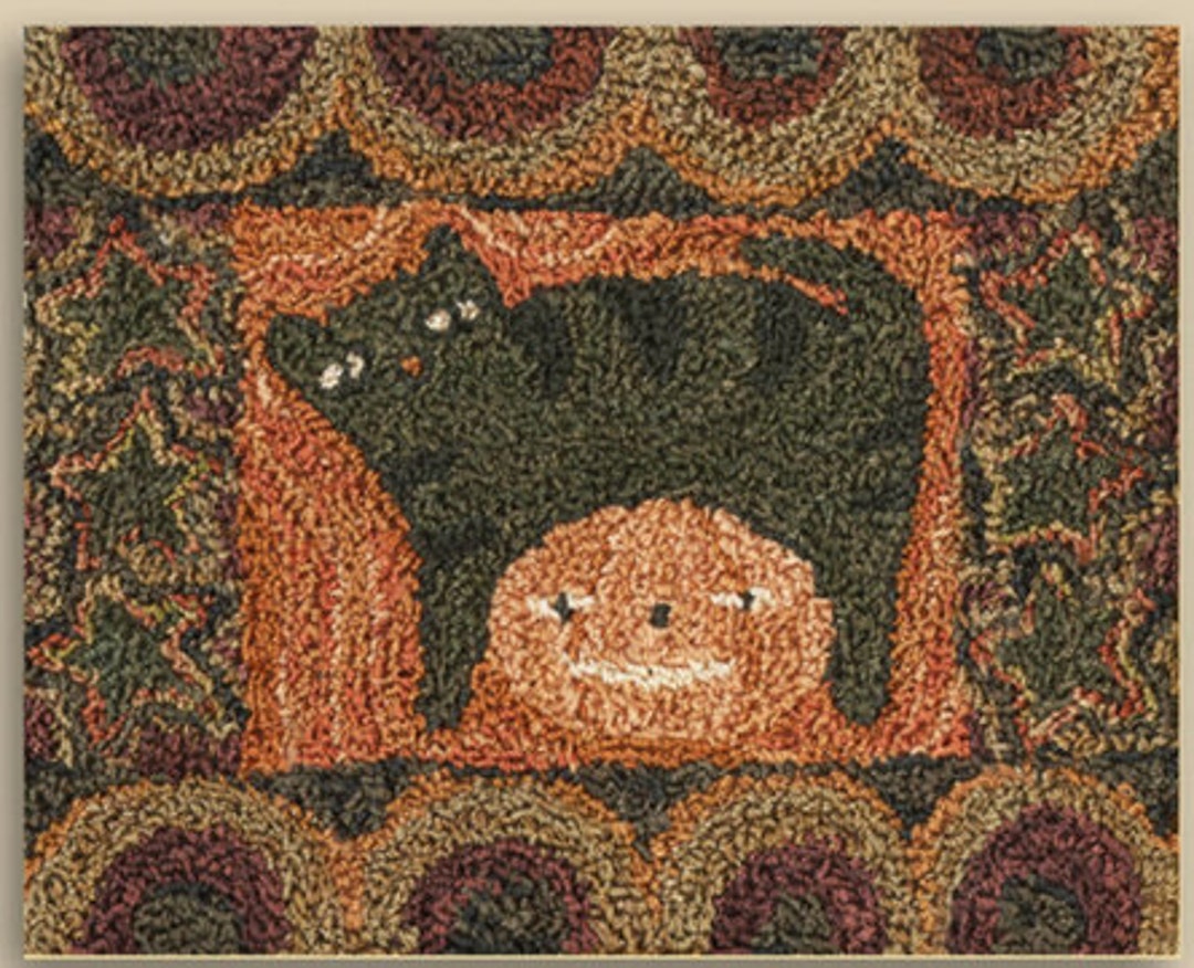 Smokey Cat ~ Punchneedle PATTERN TK93 - Etsy