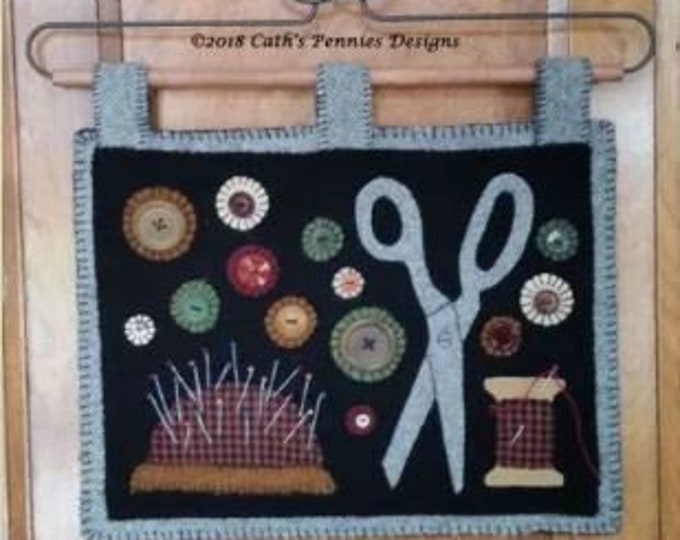 My Sewing Room ~ Wool Applique Wall Hanging PATTERN CP163 - Etsy