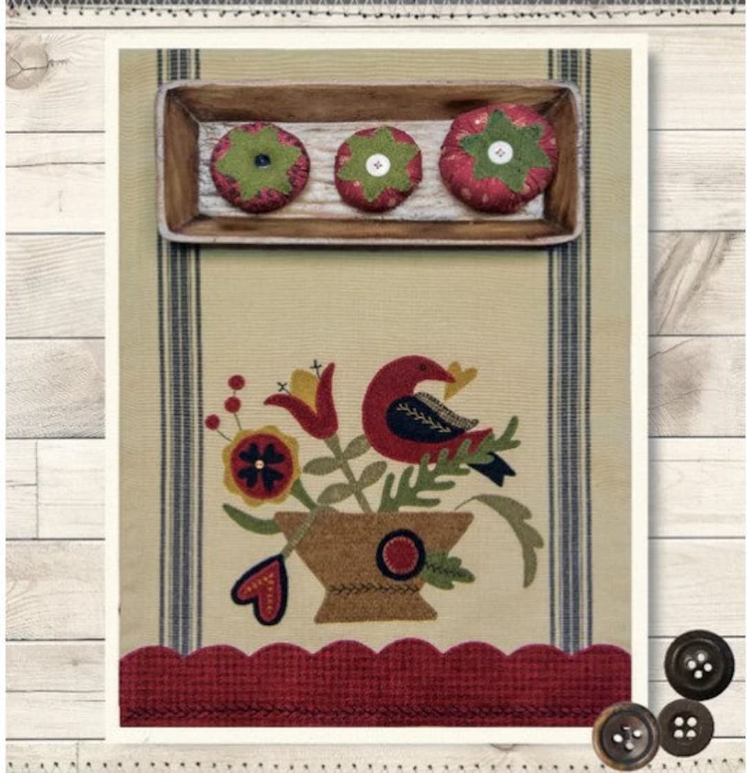Vintage Table Runner ~ February ~ PATTERN BMB1621 - Etsy